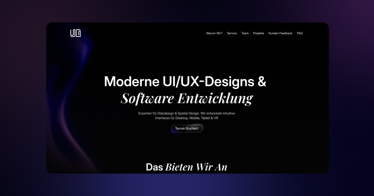 Modern Portfolio Website in Glassmorphism Design - My Framer Site