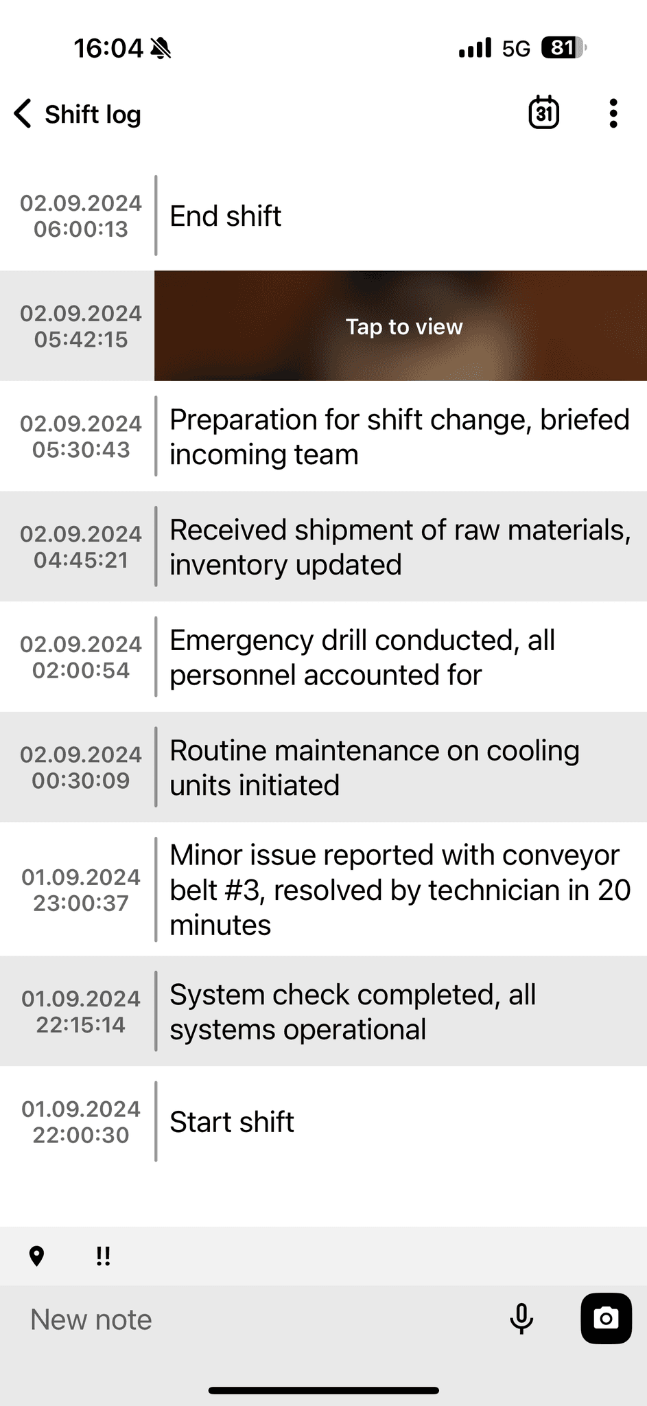 Timestamp Notes App – Lognote