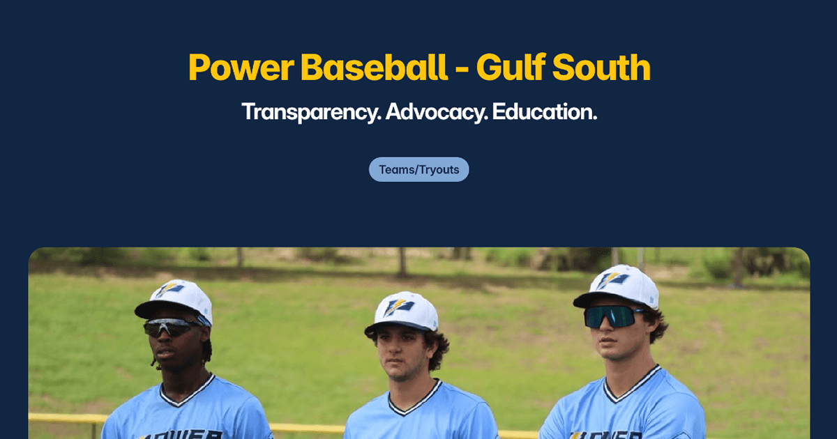 Power Baseball - Gulf South