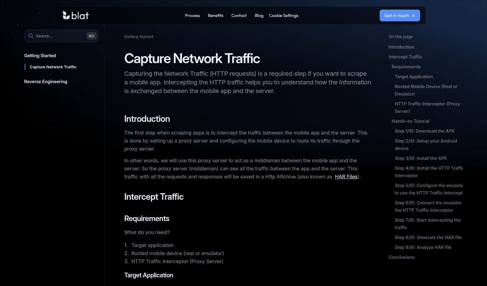 Blat [Scrape Mobile Apps] - Capture Network Traffic