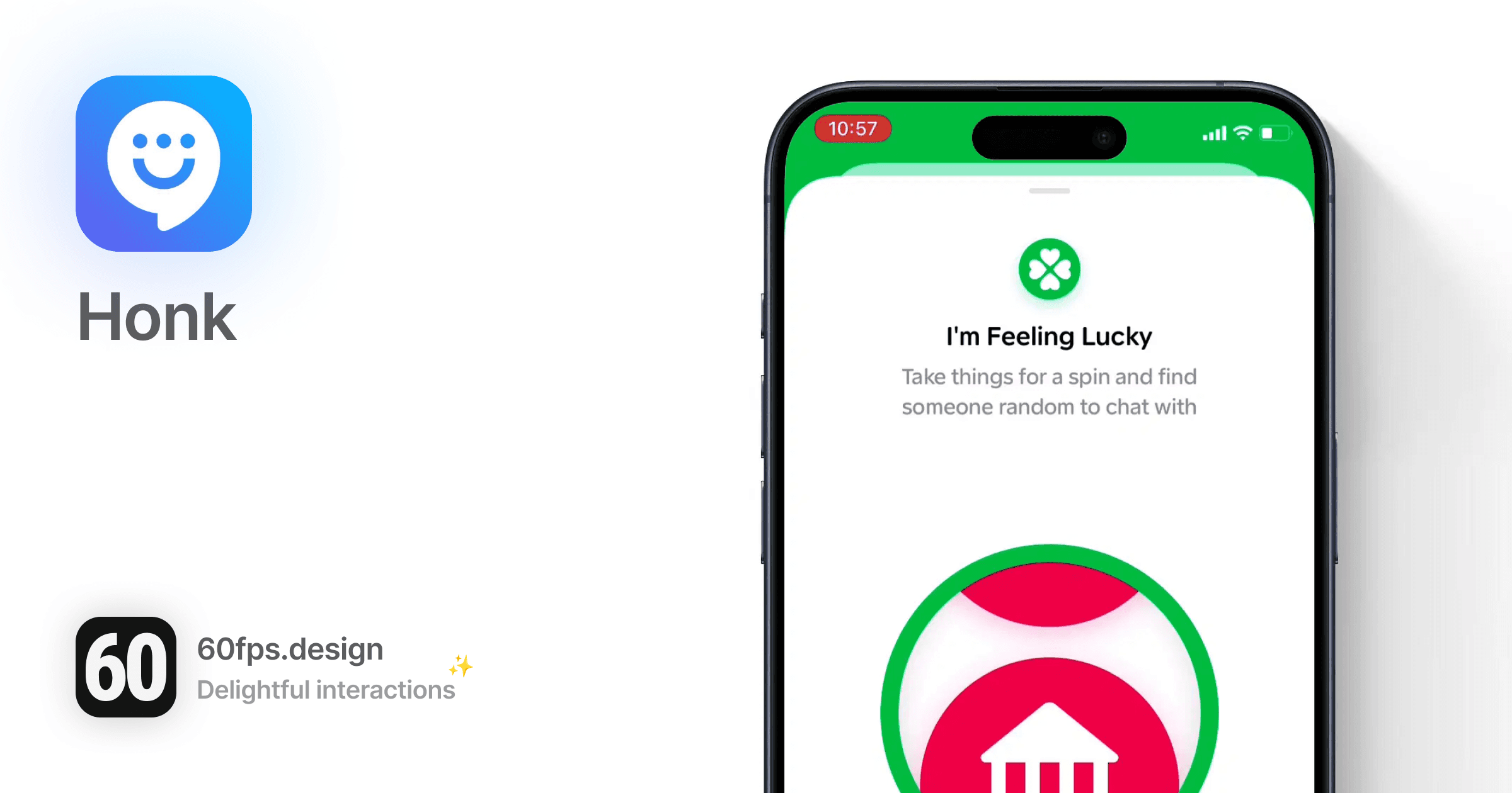 Honk iOS App UI/UX animation