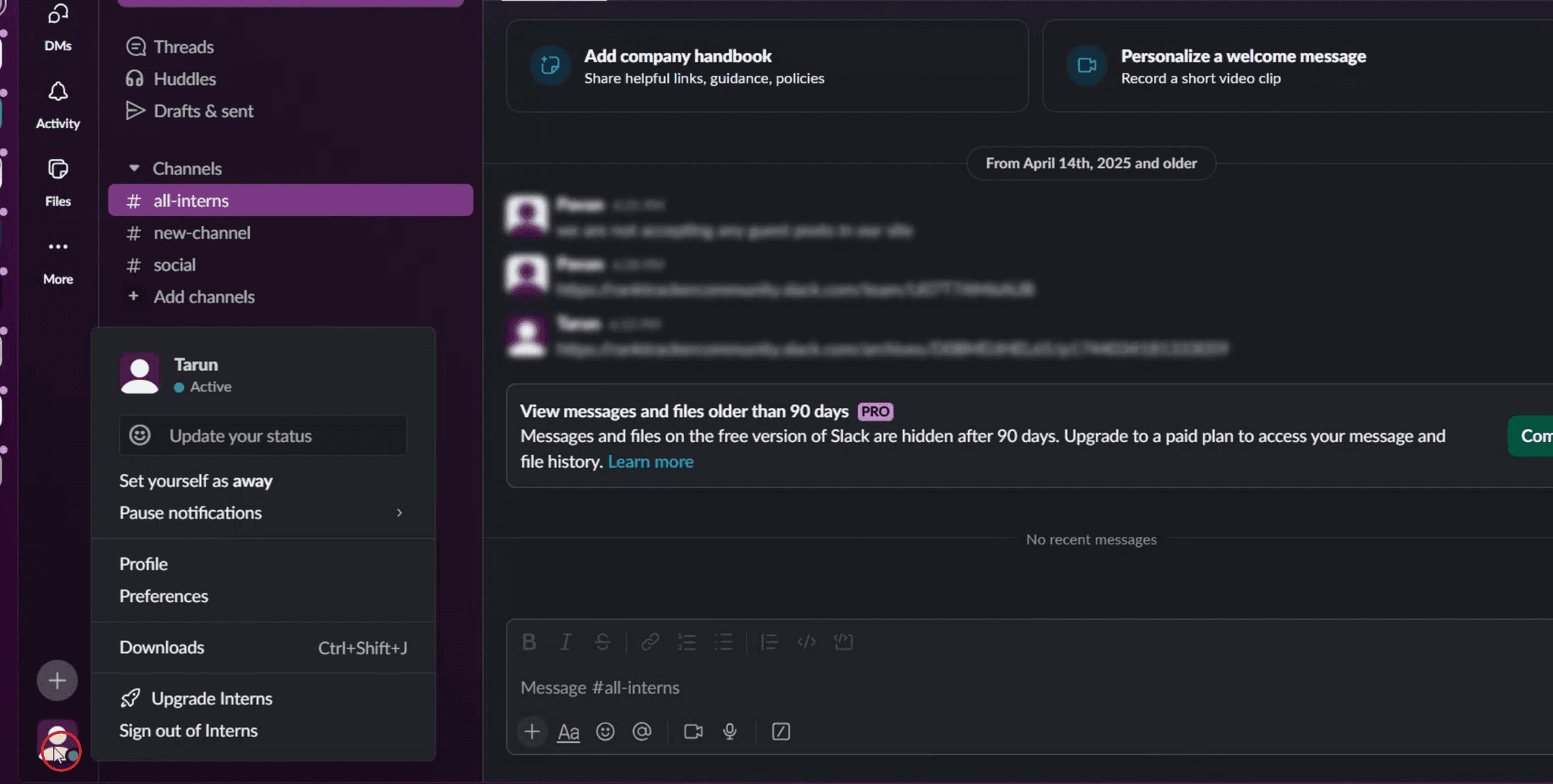 How to Leave a Slack Workspace - 1 minute video guide