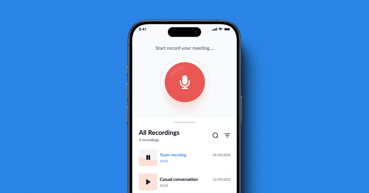 Meeting Recorder App - 7thpillar infotech