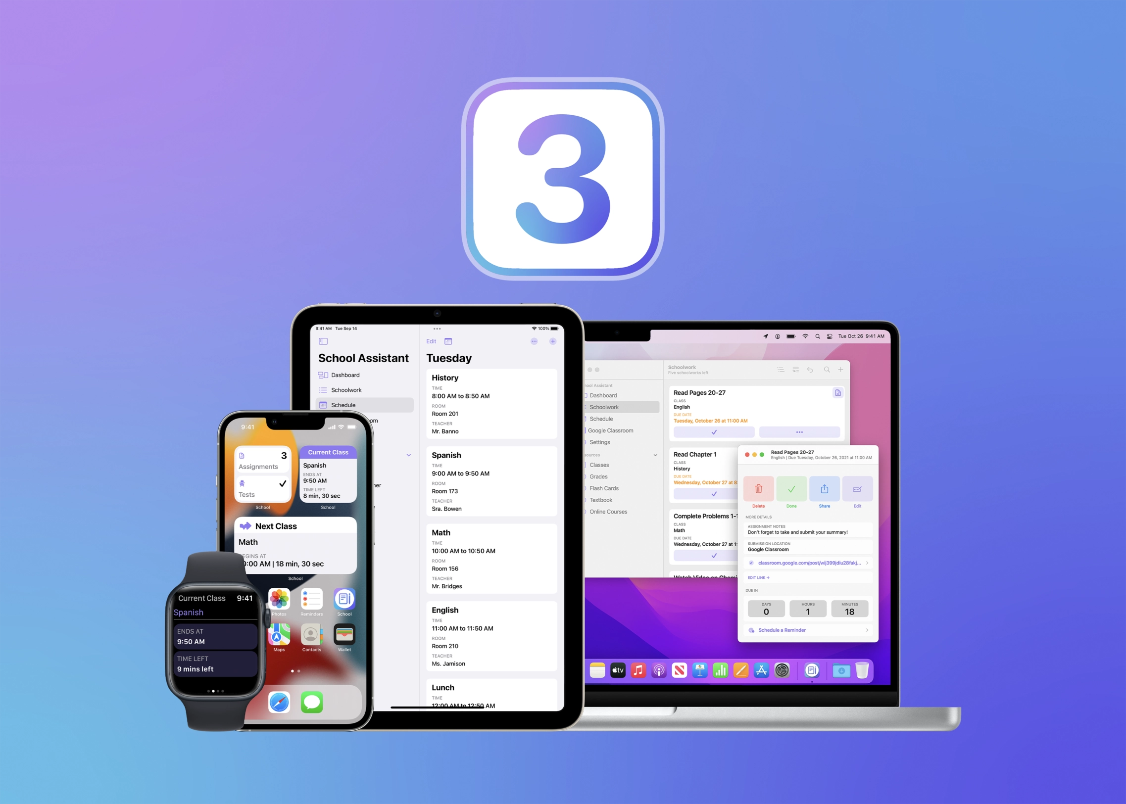 Sun Apps | School Assistant Version 3 Now Available