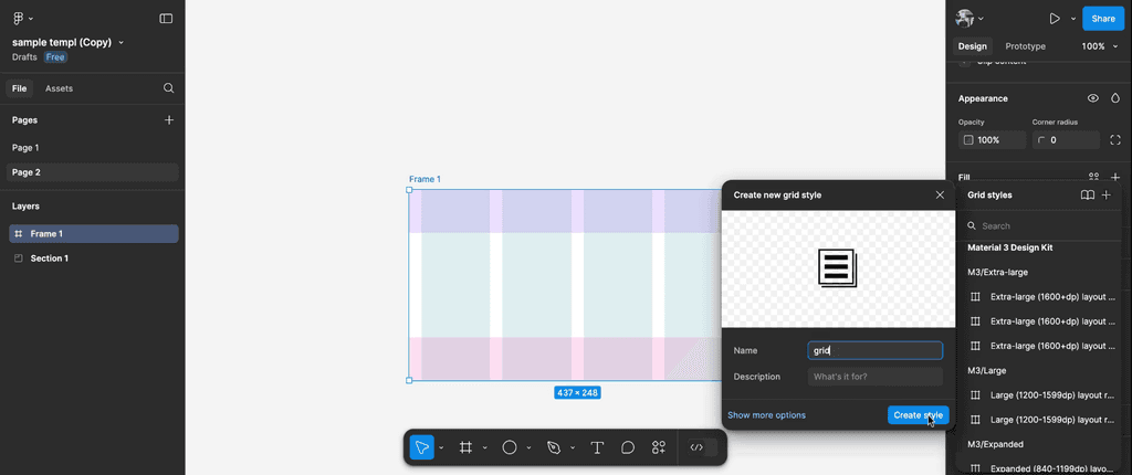 How to Make a Grid in Figma – Layout Made Simple - 1 minute video guide