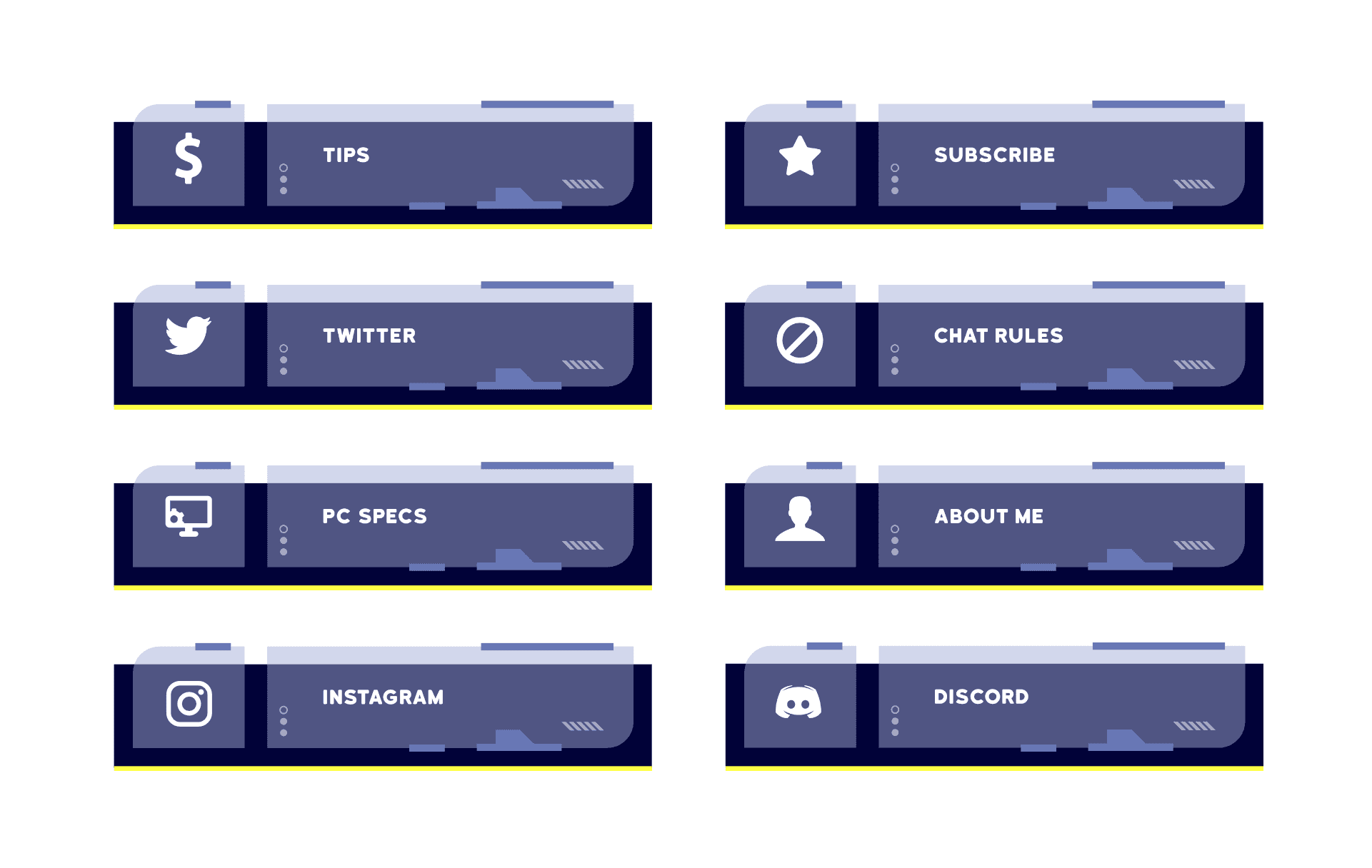 Twitch Panels - Custom Designs