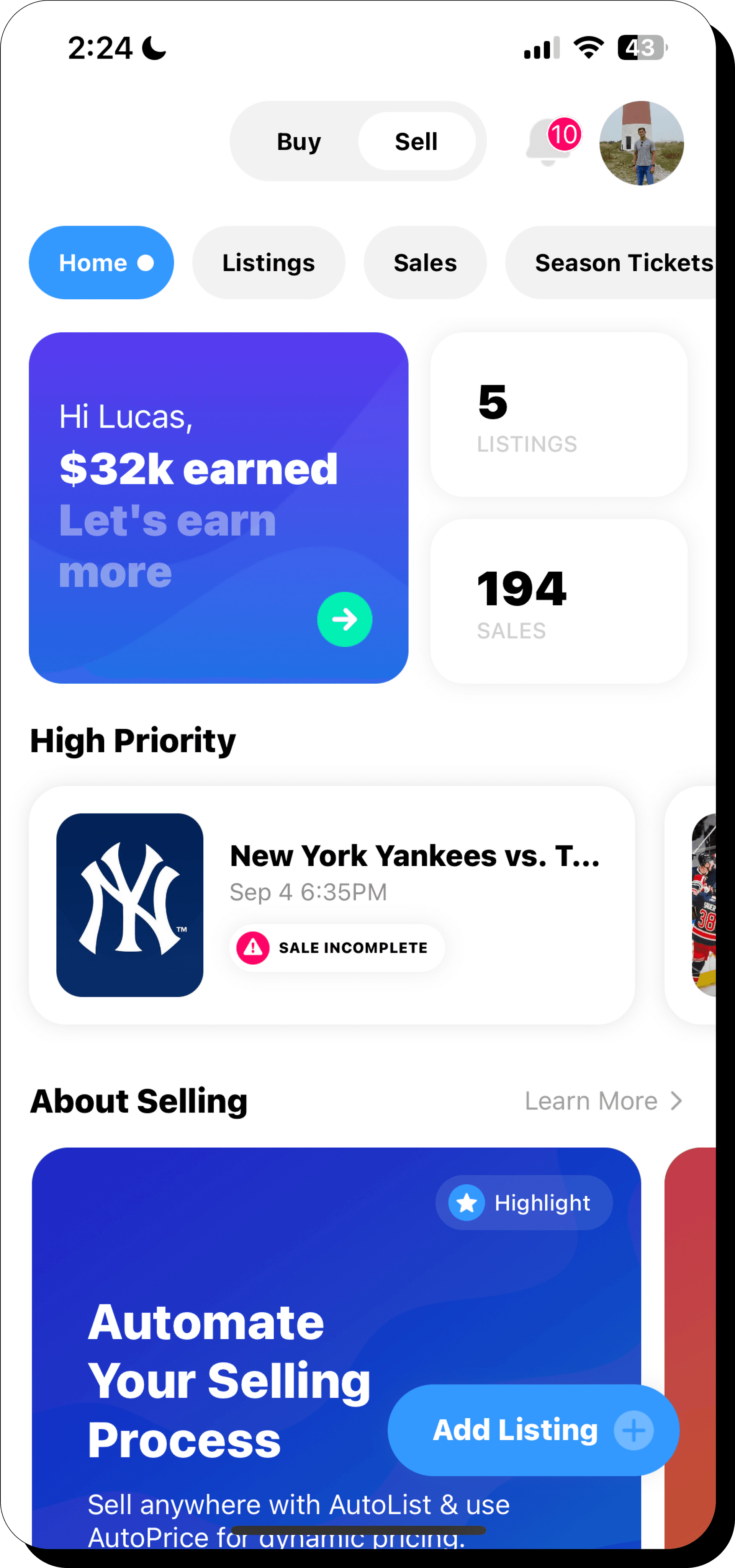 Sell Tickets | Sports, Concerts, Theater | TickPick