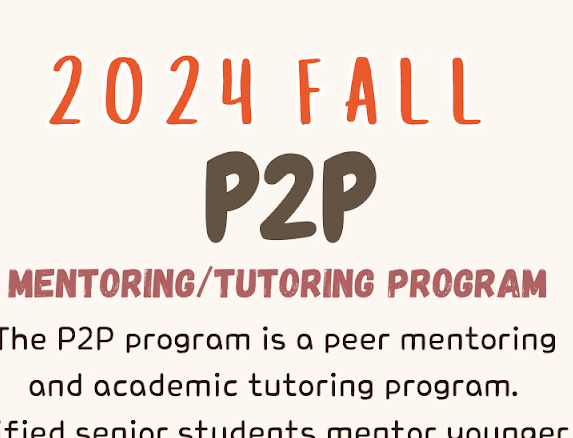 2024 Fall P2P Mentoring / Tutoring Program - FCCGW