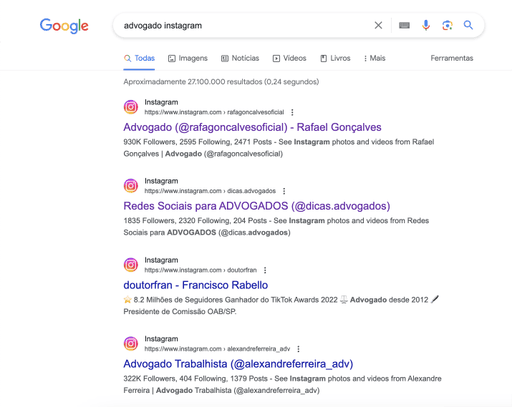 Bio de advogado no Instagram: 8 exemplos para você copiar
