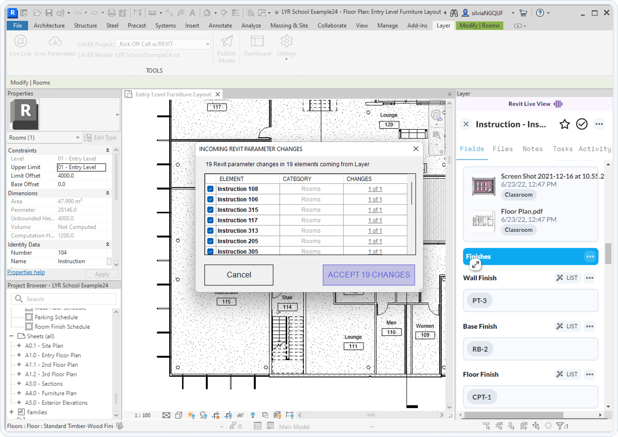 How to Create Room Data Sheets Linked to Revit