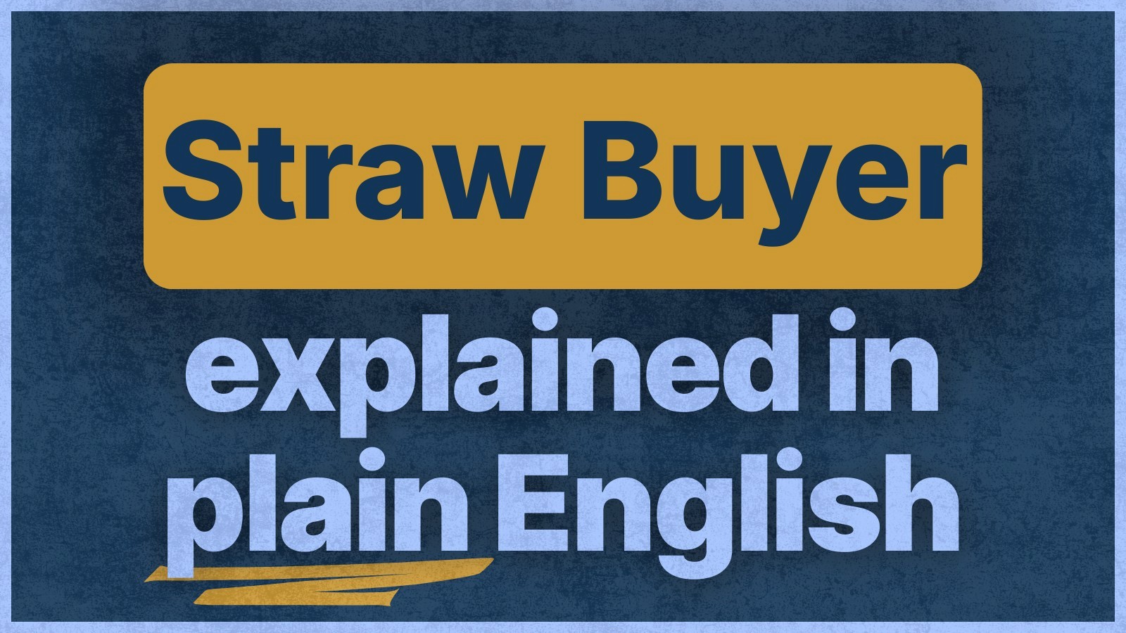 Straw Buyers in Real Estate: A Hidden Identity Scheme