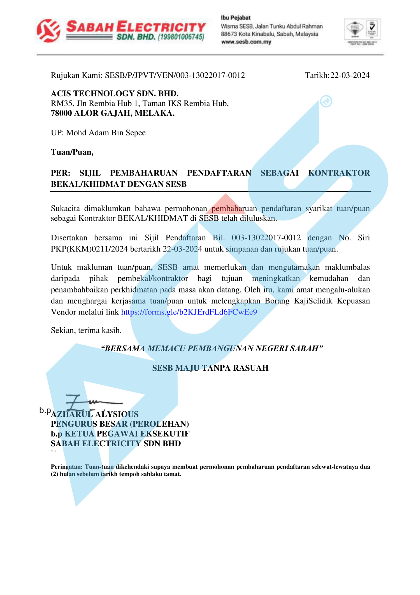 ACIS Technology Sdn. Bhd.