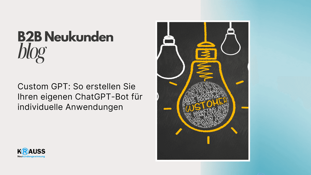 Custom GPT: So erstellen Sie Ihren eigenen ChatGPT-Bot für individuelle Anwendungen