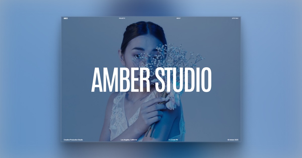 Amber - Minimal Videography Framer Template
