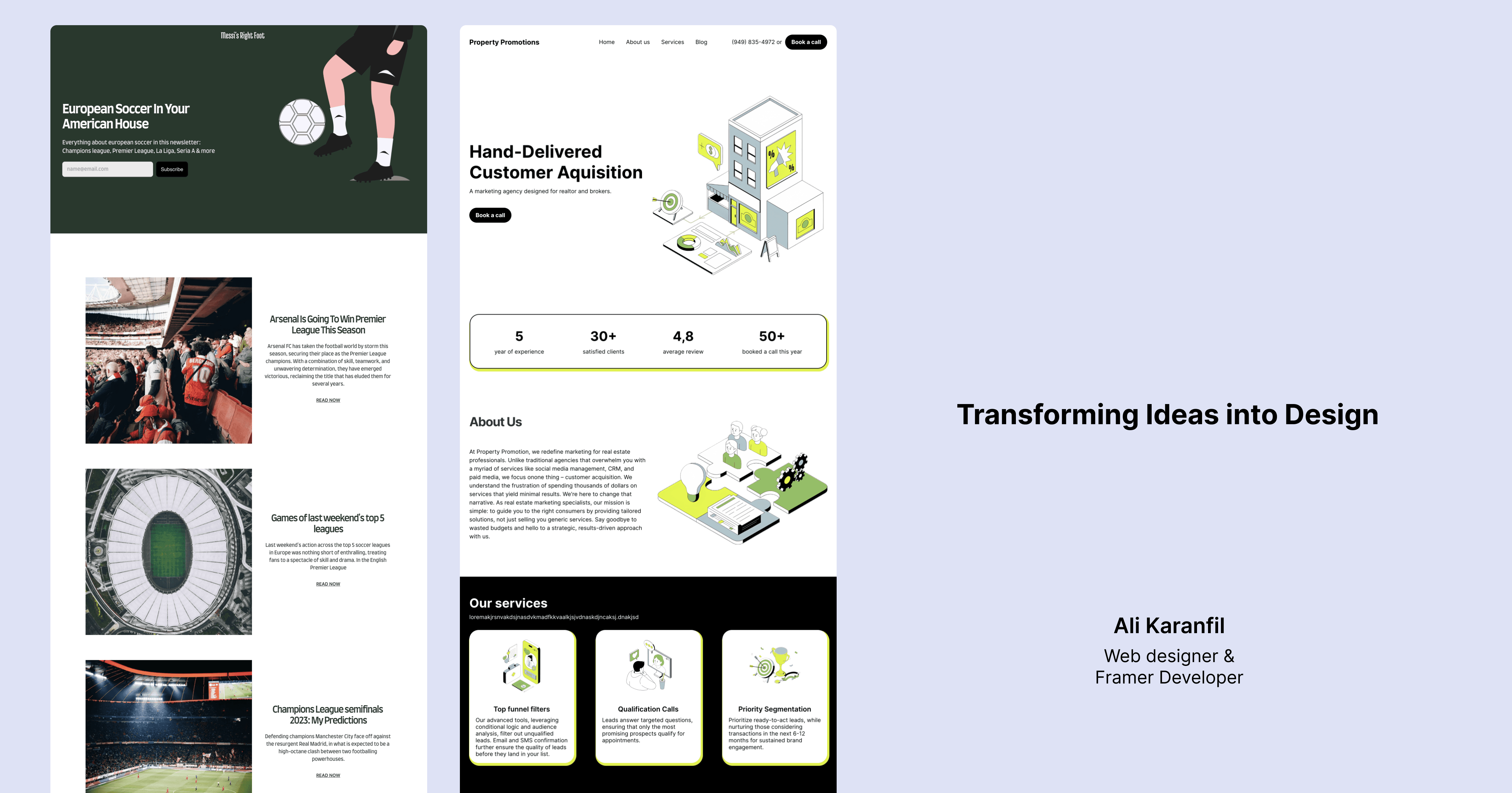 Ali Karanfil - Web Designer & Framer Developer