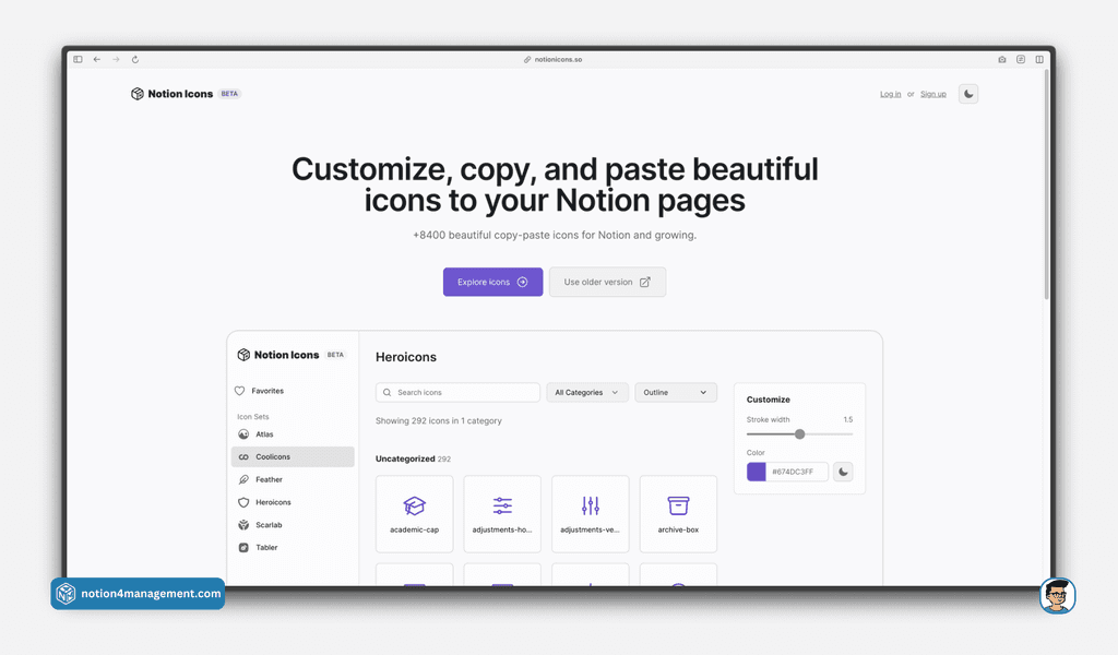 15+ Best & FREE Notion Icon sites - Make your Notion Aesthetic