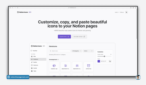 15+ Best & FREE Notion Icon sites - Make your Notion Aesthetic