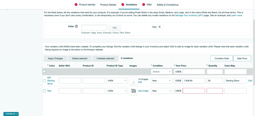 Amazon Variation Listing: How To Create Product Variations?