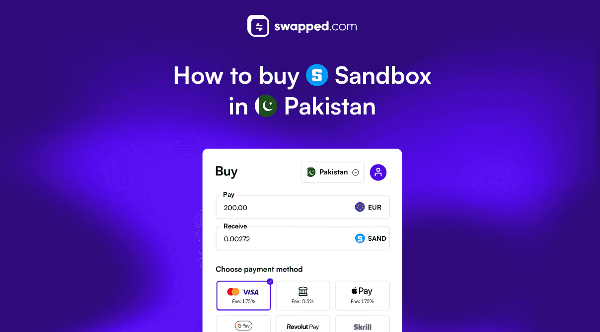 How to buy Sandbox (SAND) in Pakistan with EUR