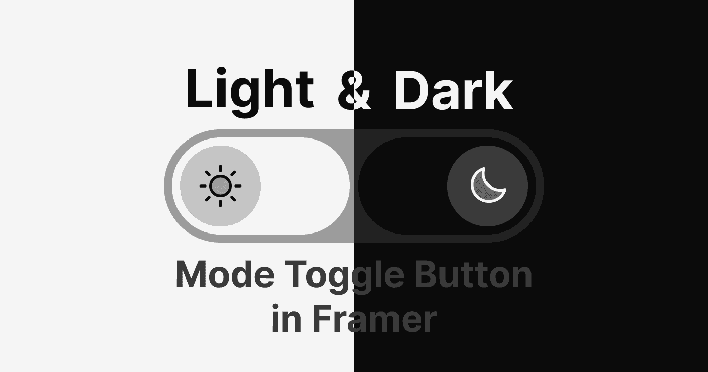 Light & Dark Mode Toggle Button - Framer