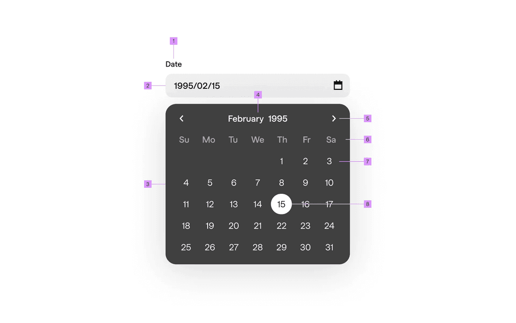 Date Picker UI Design: Best practices, Design variants & Examples ...