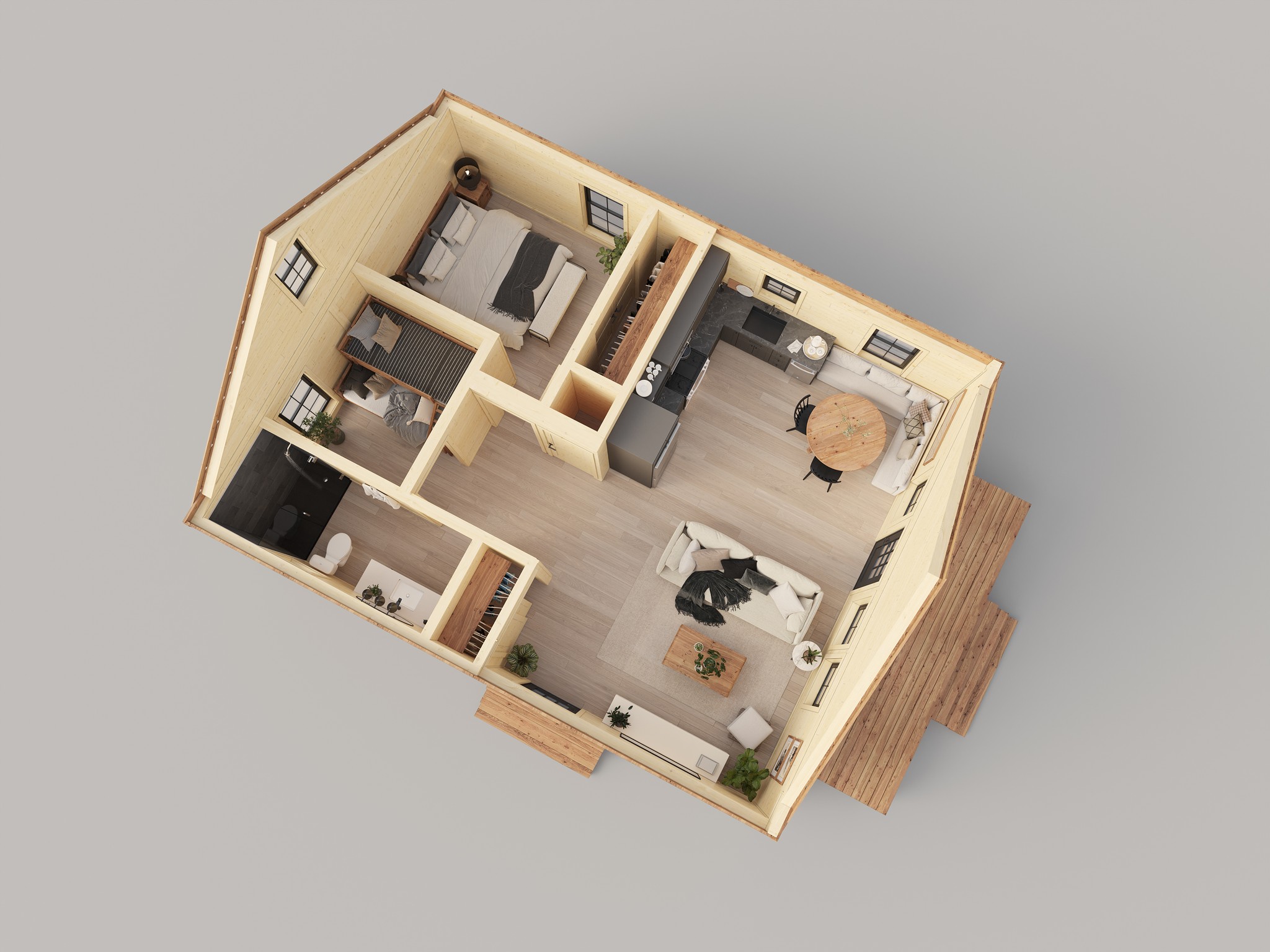 3d section renderings