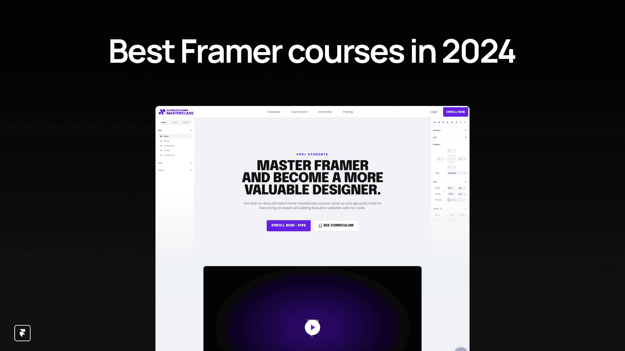The 5 Best Framer Premium Courses to Take in 2024 | Framer.ing blog