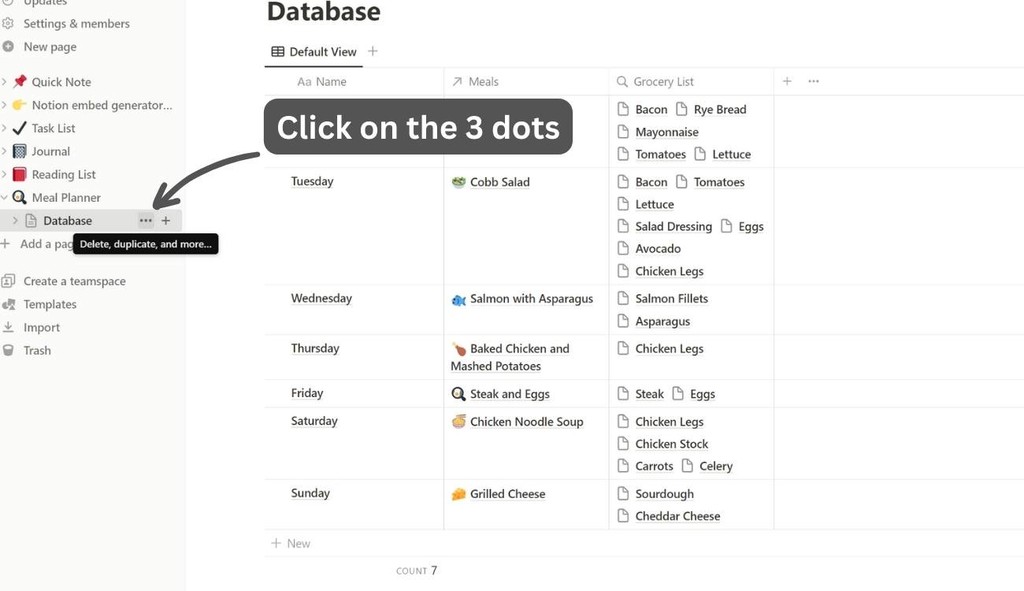 How to Duplicate Database in Notion