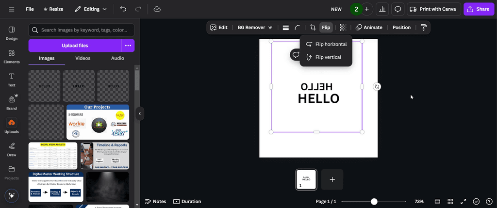 How to Flip Text in Canva – Horizontal & Vertical Flip Guide - 1 minute ...