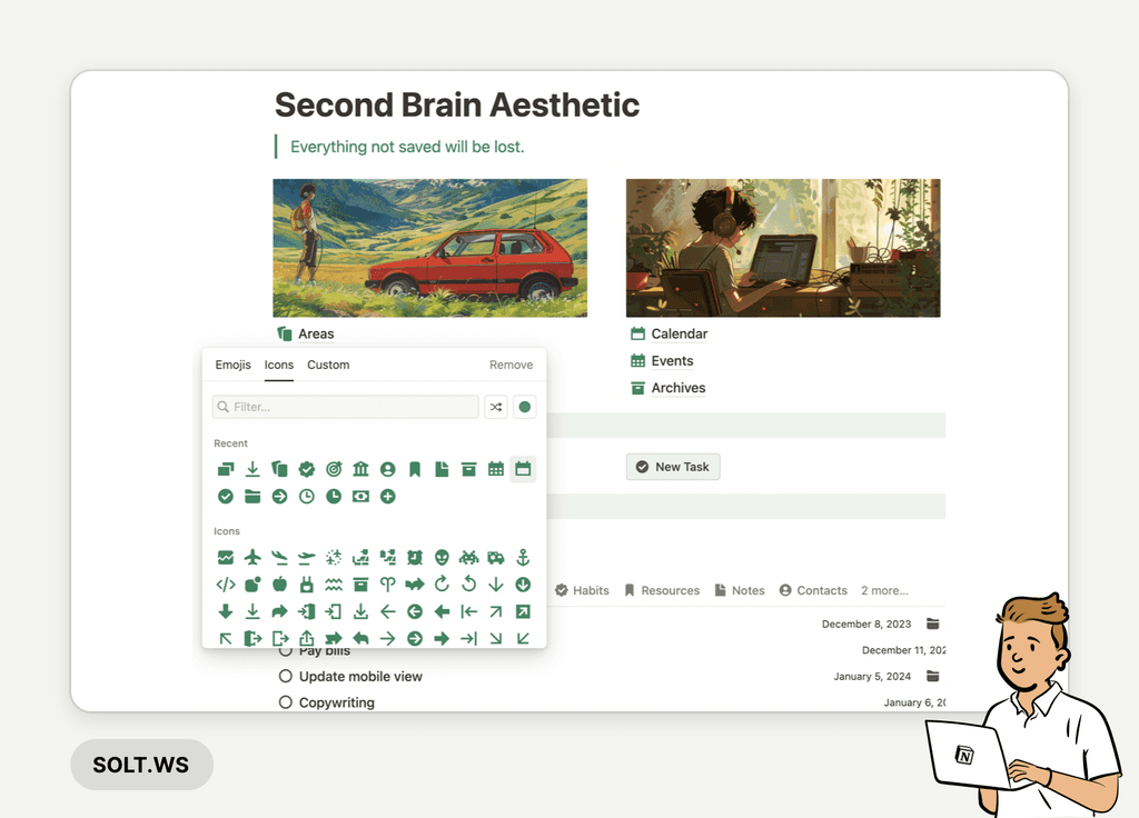How to Make your Notion Aesthetic - Solt Wagner