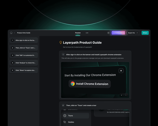 Interactive Product Demo: Tours, Guides and Videos - Layerpath
