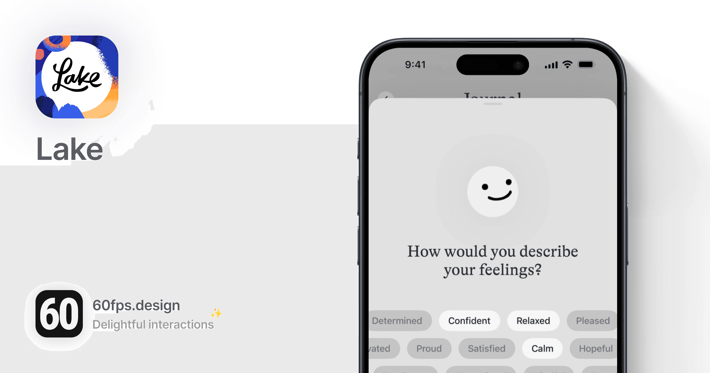 Lake iOS App UI/UX animation