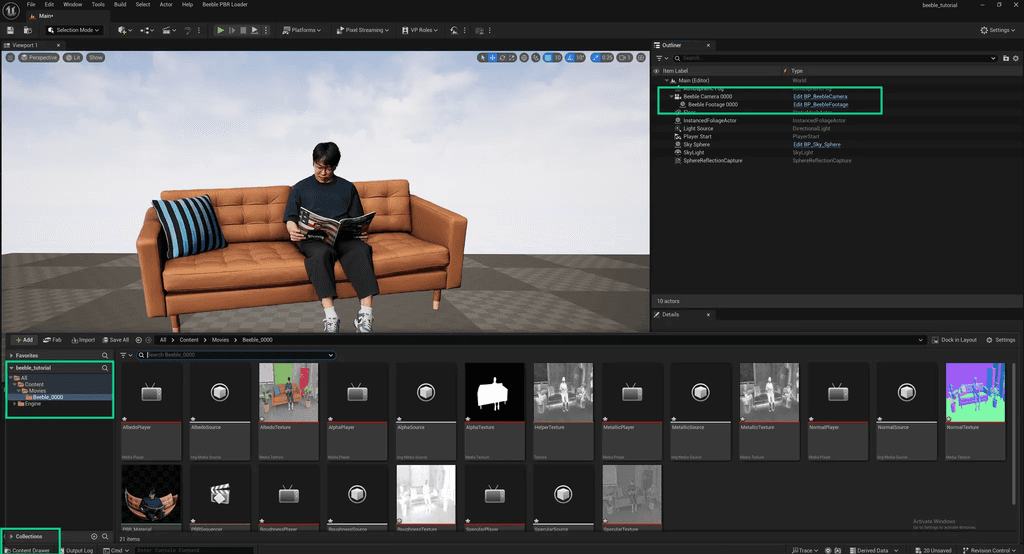 UE Plugin Guide - Beeble - VIDEO TO VFX