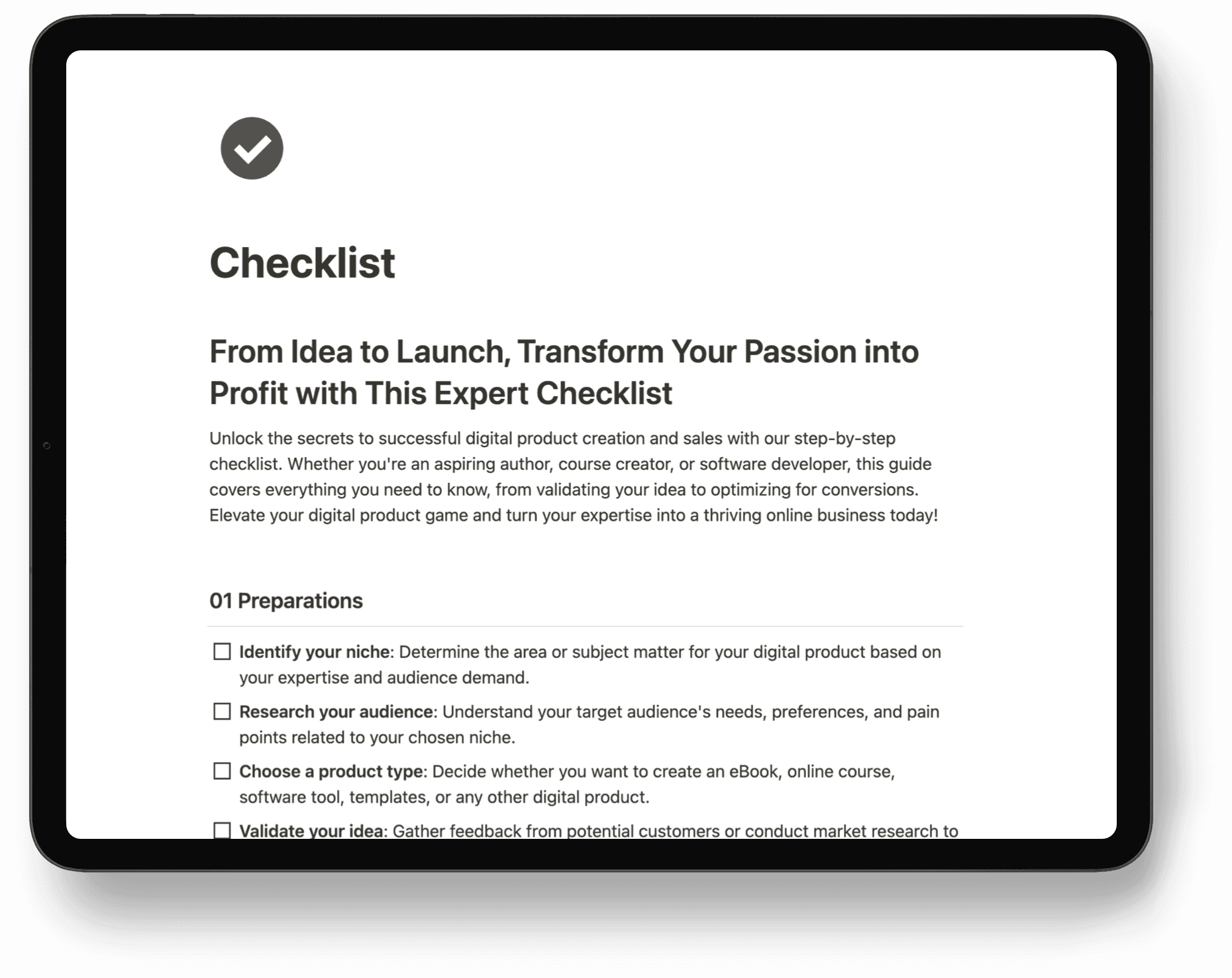 Digital Products Guide for Free