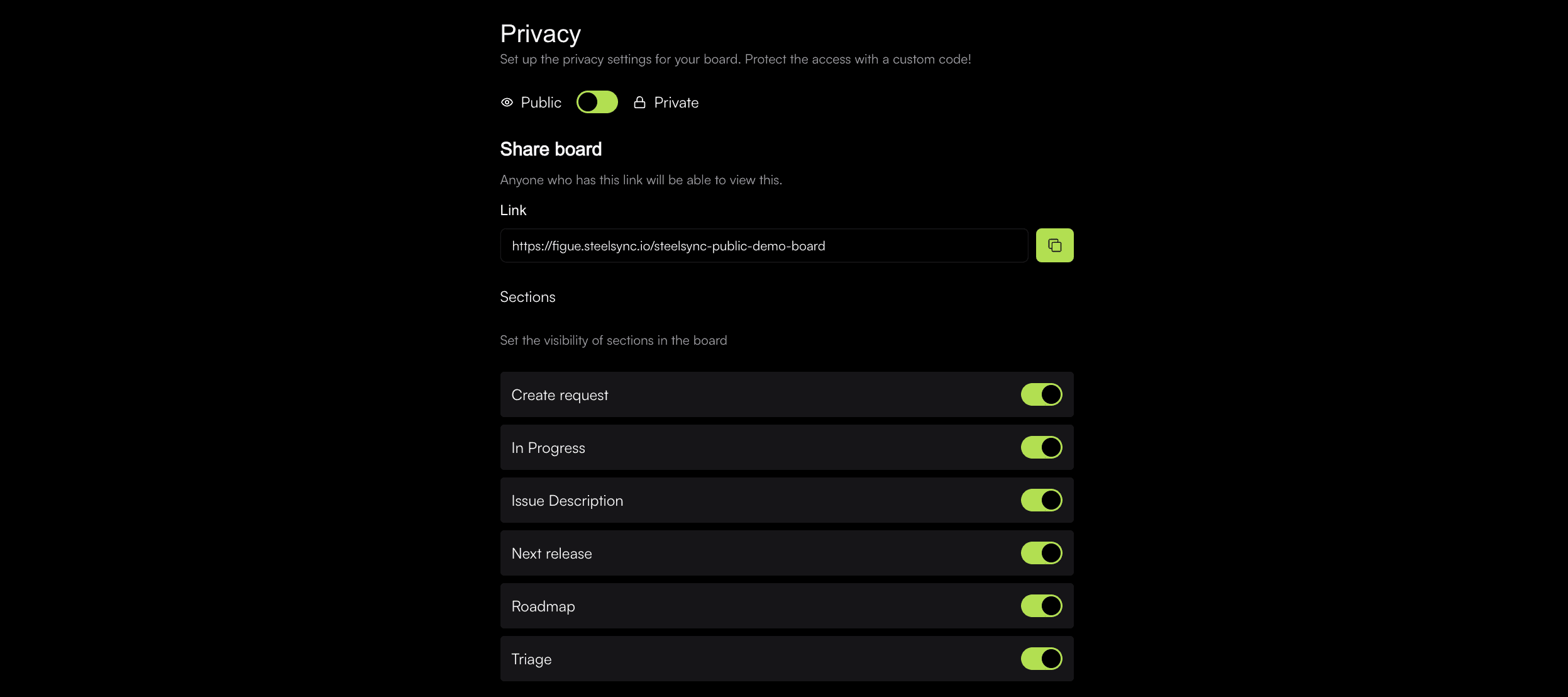 How to create internal and external custom views based on your Linear data - SteelSync