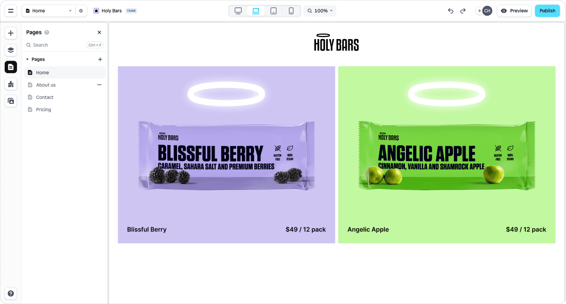 Instant Landing Page Builder for Shopify | All-visual, No-code