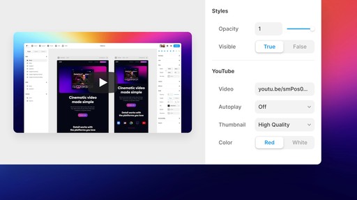 Framer Updates: 10x Faster YouTube