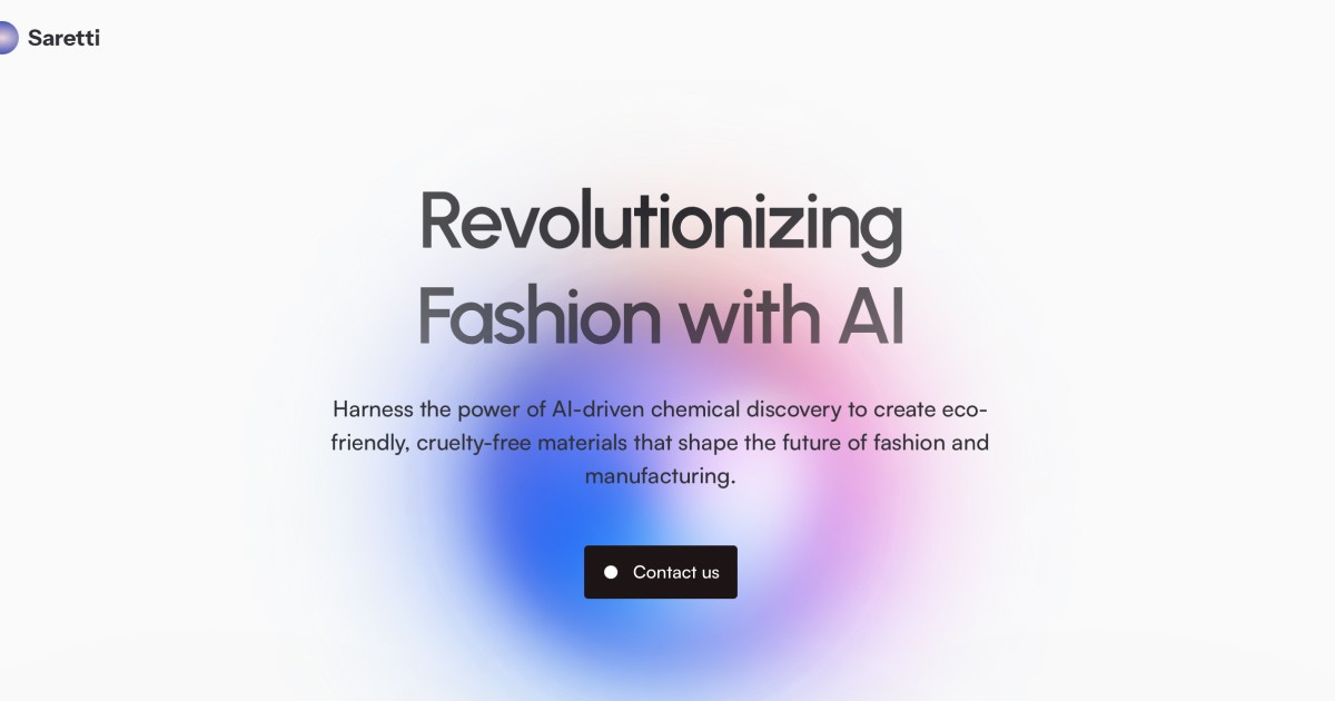 Saretti - AI-Powered New Materials Discovery for Fashion Industry