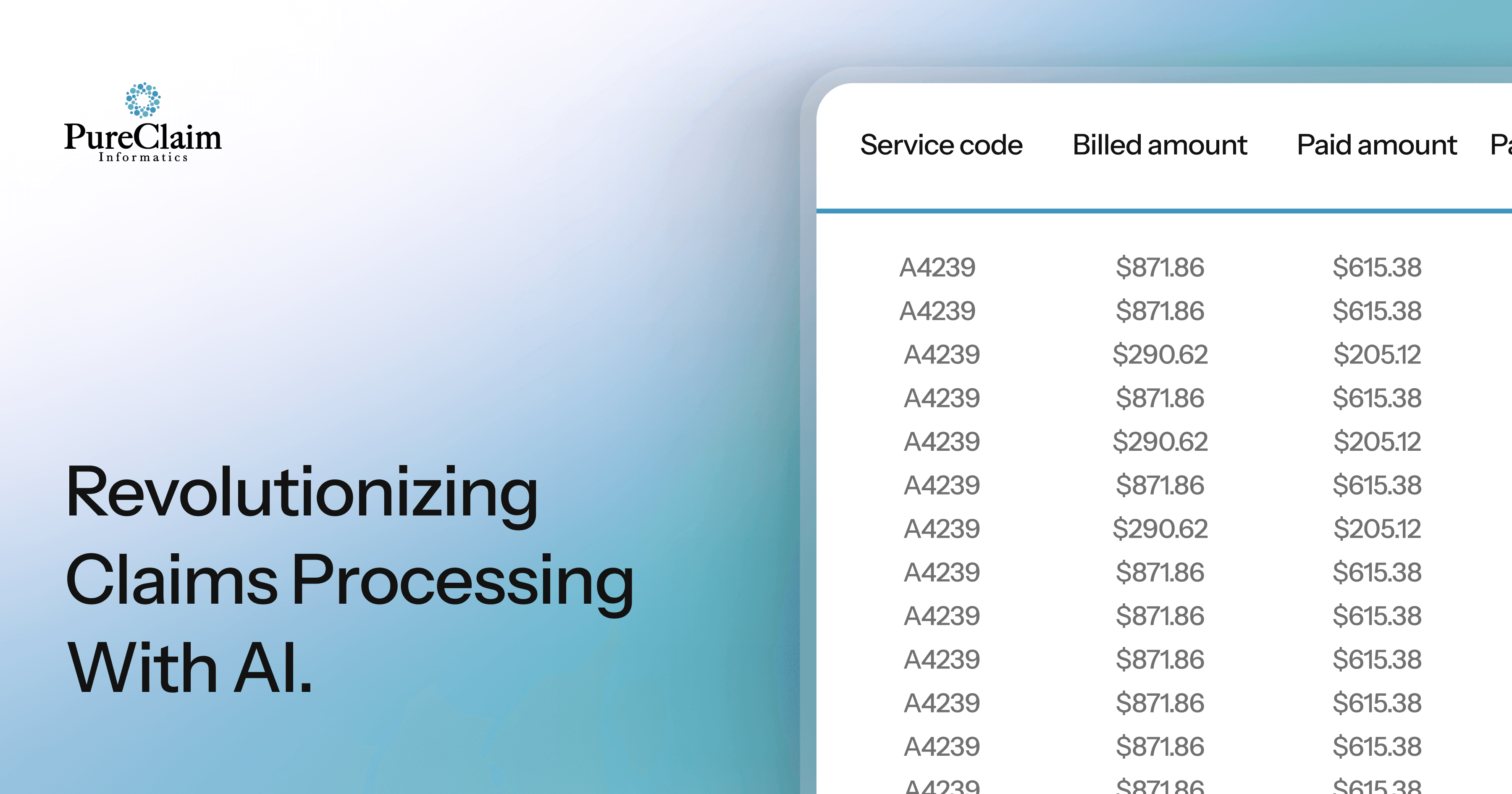 PureClaim - Claim processing made easy with AI