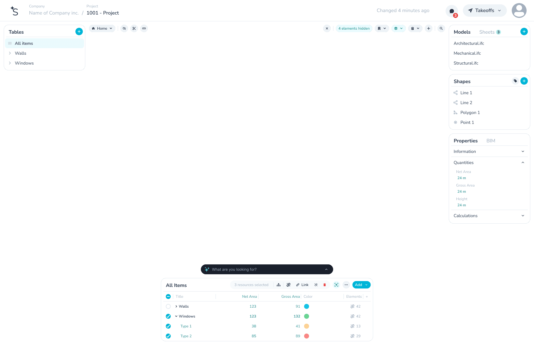Sparkel - AI-Assisted Takeoffs, BIM, PDF, Quantity and Data Management
