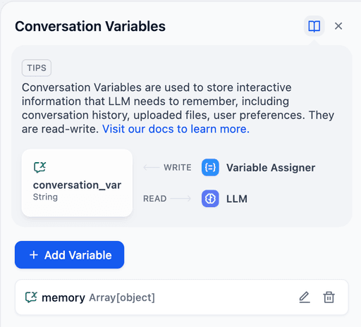 Dify Conversation Variables: Building a Simplified OpenAI Memory - Dify ...