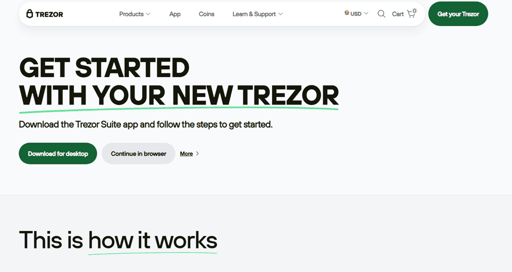 Official Trezor.io Setup — Trezor.io/Start® Guide