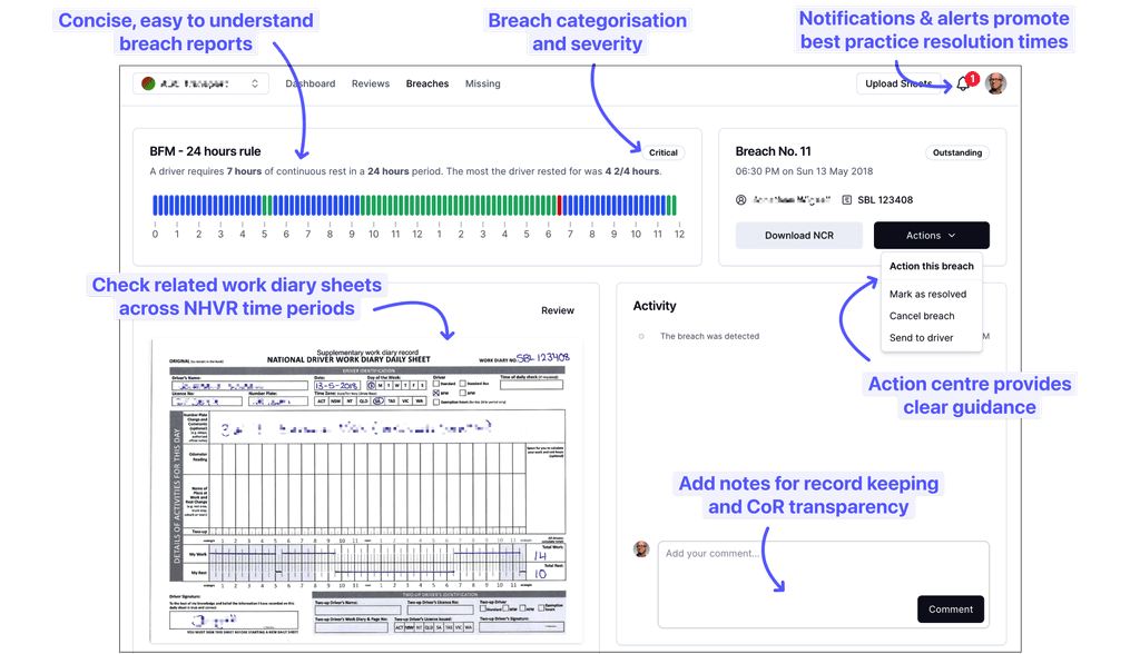 HARVY | Automated NHVR Logbook Checker App | Compliance and NHVR Reporting