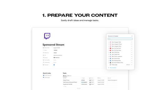 Notion Content Creator — Premium creator Notion template