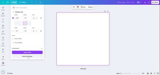How to Resize in Canva – Quick Guide to Adjust Dimensions - 1 minute ...