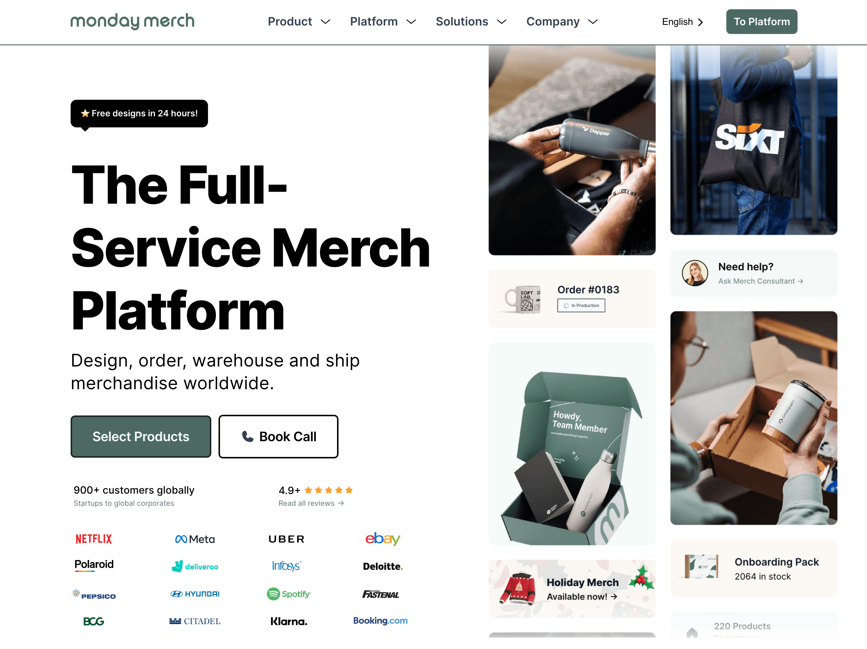 Monday Merch - Simple and transparent pricing