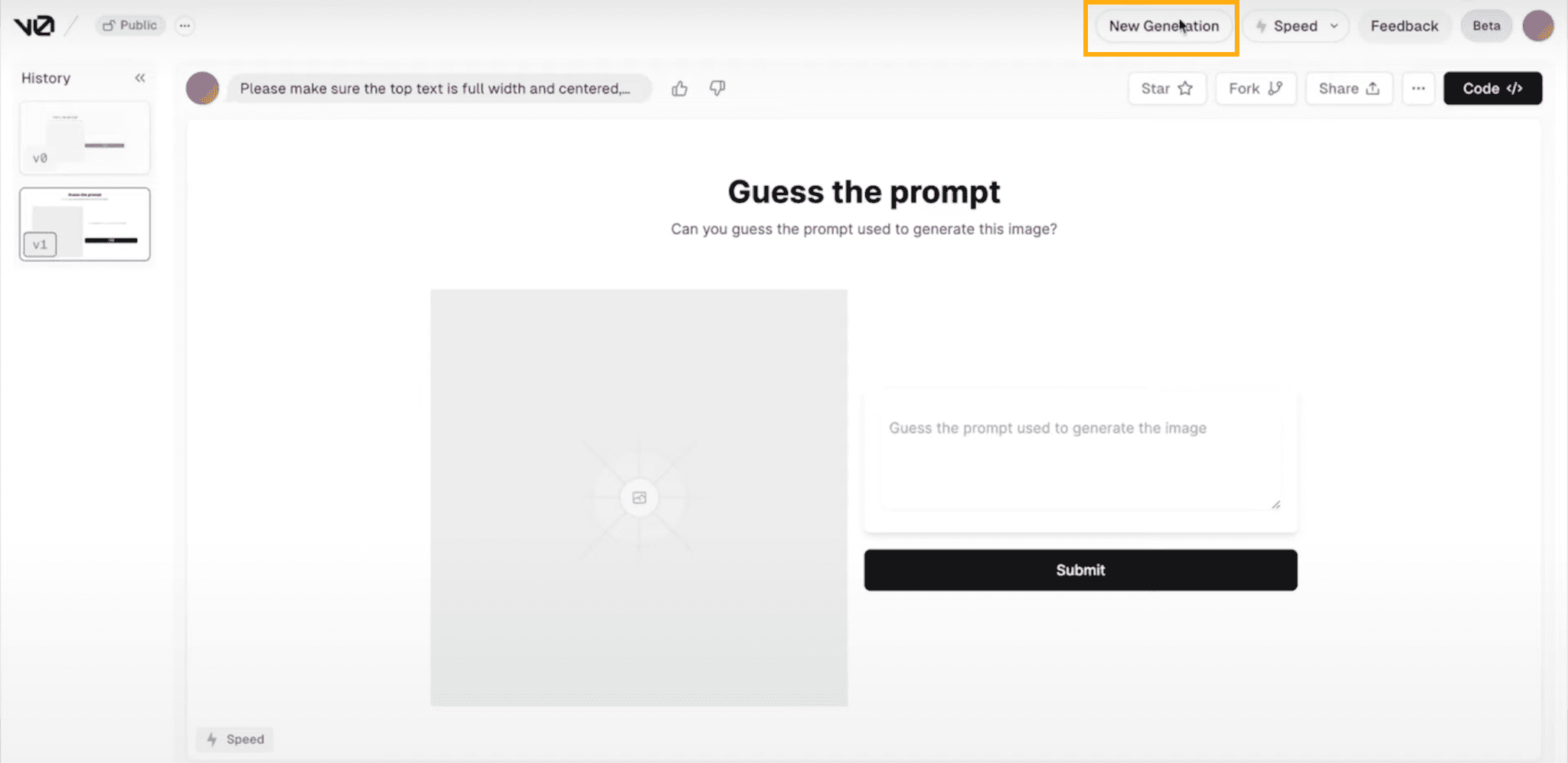 Generative Fullstack: Frontend UI with Vercel v0 and Backend with BuildShip