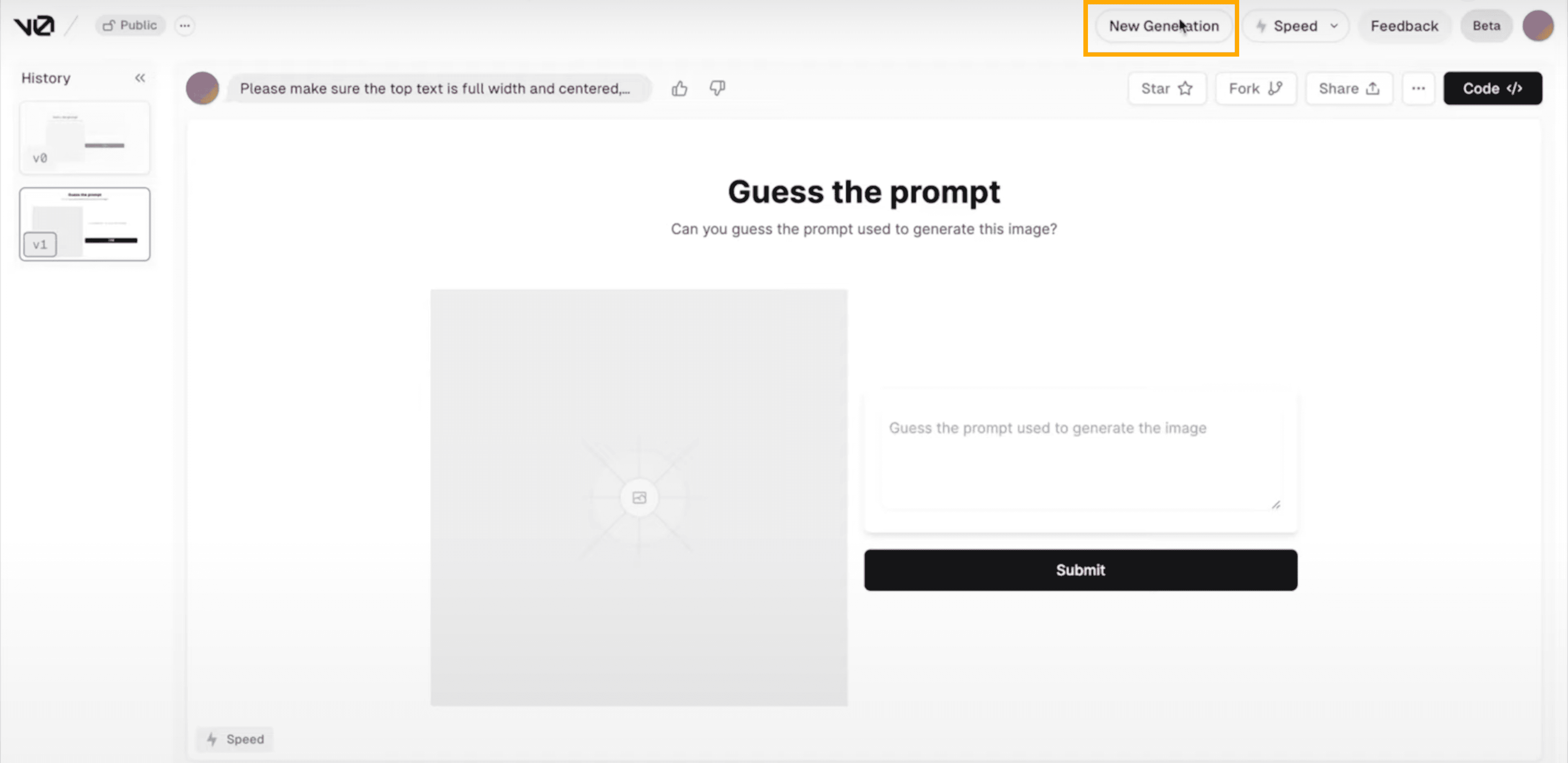 Generative Fullstack: Frontend UI with Vercel v0 and Backend with BuildShip