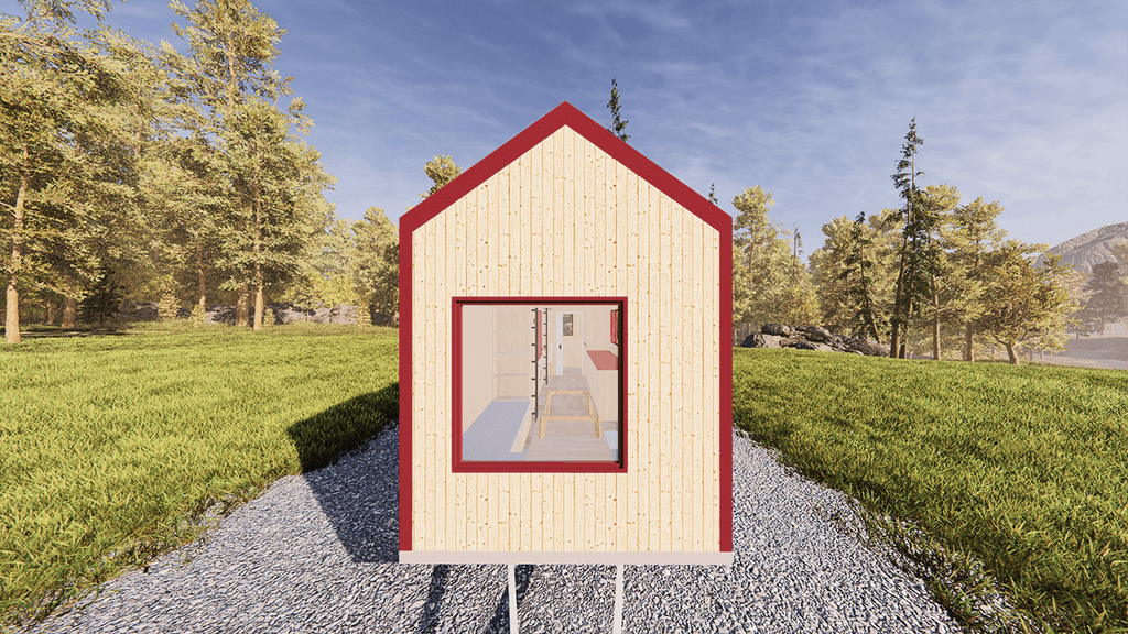 Red | Tiny House with two lofts