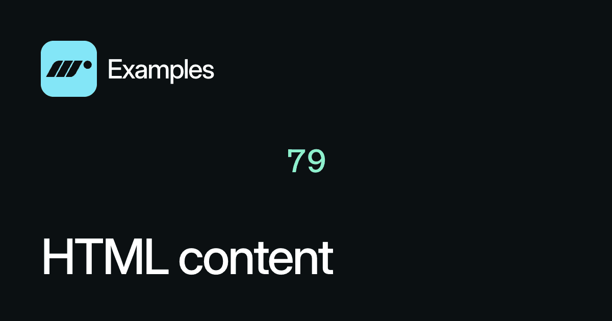 HTML content - Motion Tutorial